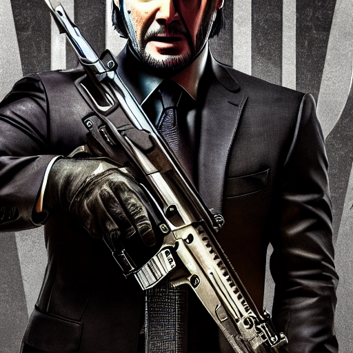 KREA AI - john wick in call of duty warzone 4k, high detail,...