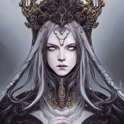 KREA AI - portrait of a ranni from elden ring, baroque style...