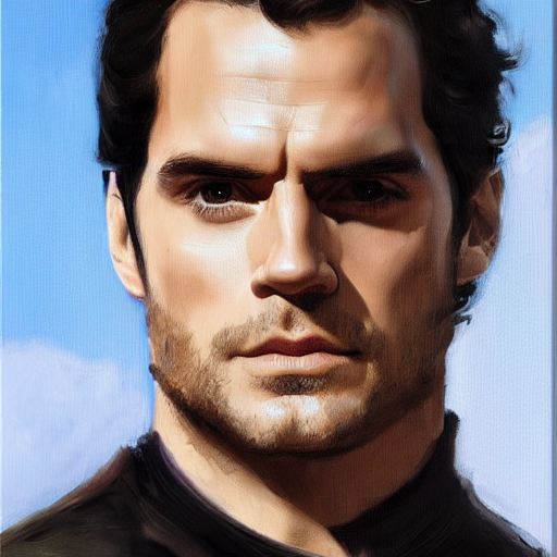 KREA AI - henry cavill, oil on canvas, extremely handsome, a...