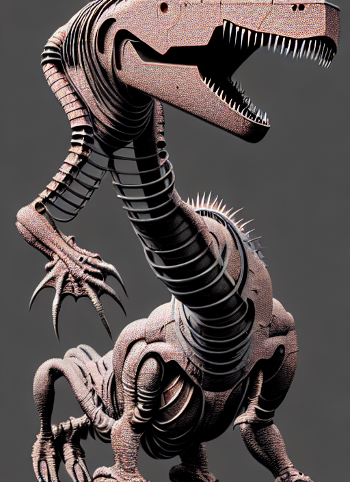 KREA AI - transformer trex robot dinosaur, by roberto aizenb...