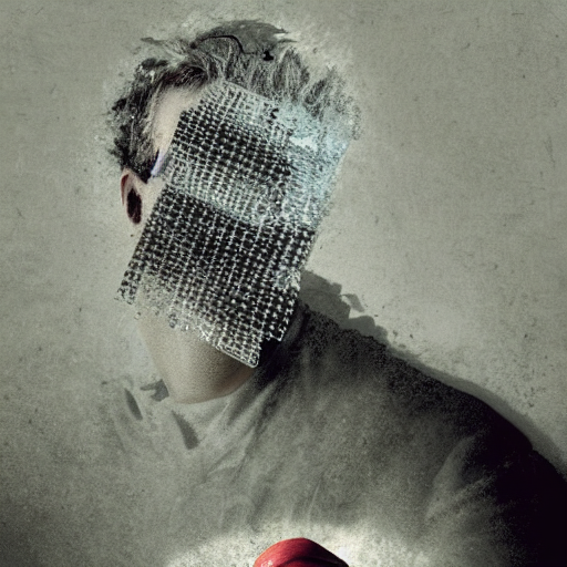 KREA AI - The man with a cheese grater face, extreme detail,...