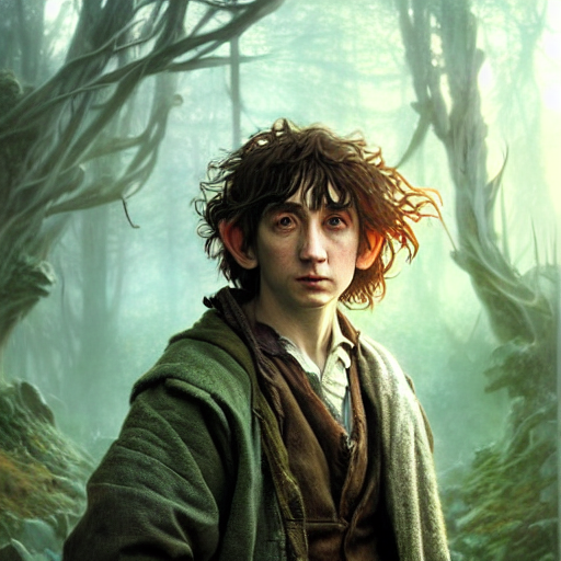 KREA AI - A druggie hobbit, ultra realistic, concept art, in...