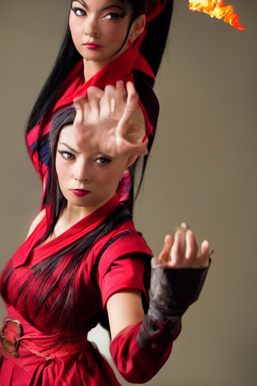 KREA AI - photo of real life Azula from Avatar