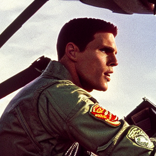 KREA AI - Live Action Still of Jerma in Top Gun, real life,