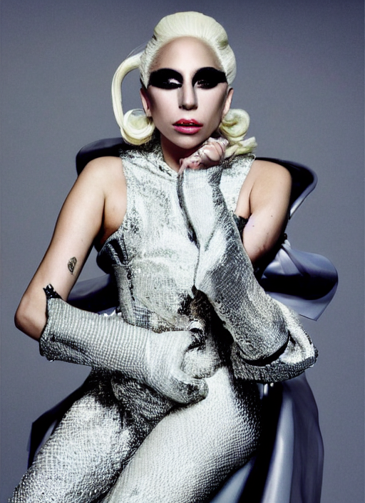 Krea Ai Lady Gaga Styled By Nick Knight Posing High Fash