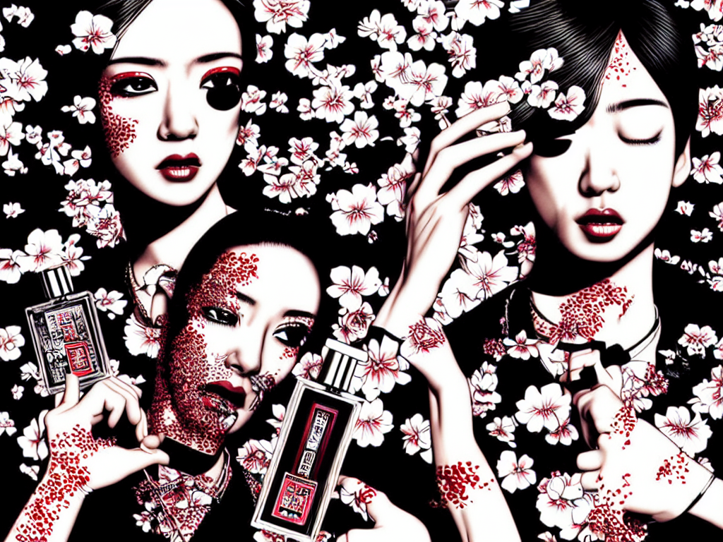 KREA AI - portrait perfume advertising campaign by shohei ot...