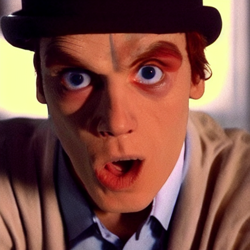 Krea Ai Live Action Still Of Jerma In A Clockwork Orange