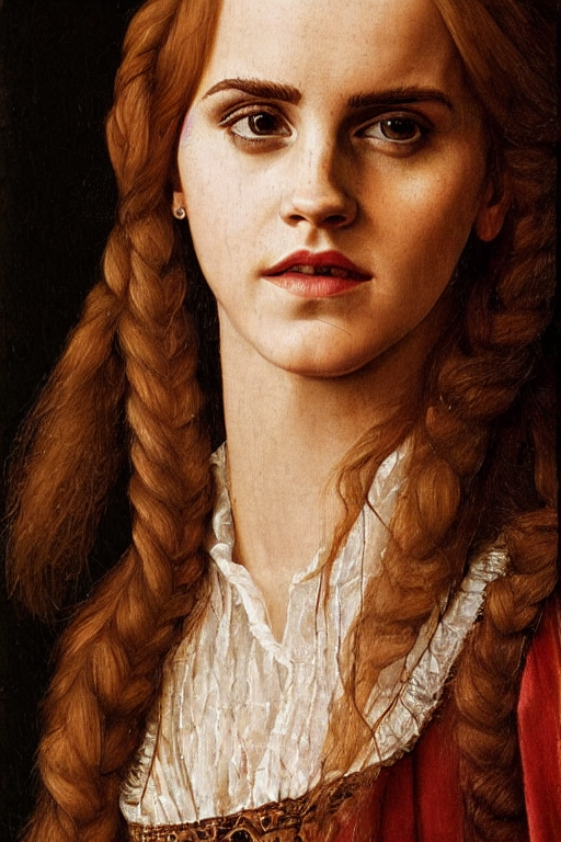 KREA AI - stunning portrait of emma watson, oil painting by ...