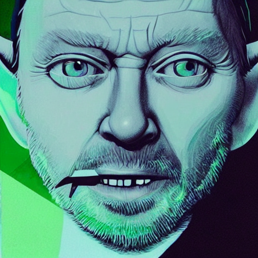 KREA AI - thom yorke as yoda from star wars