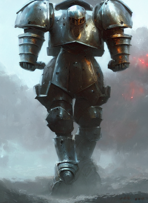 KREA AI - medieval knight power armour, concept art, 4 0 k,