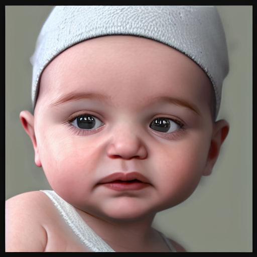 KREA AI - very cute baby life like Realistic PBR 3D Model, b...