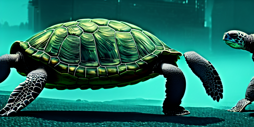 KREA AI - turtle autopsy, science fiction industrial hard sc...