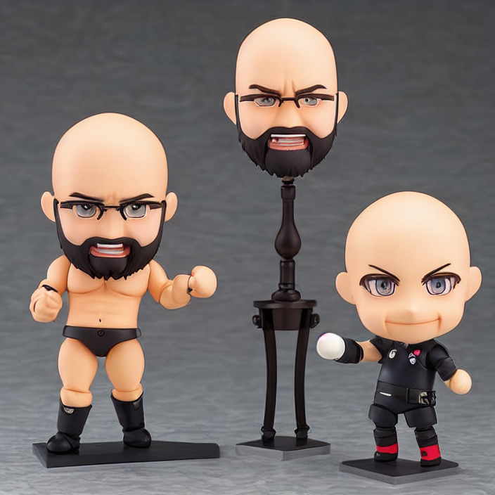 Krea Ai Boxer Andrew Tate Bald With Beard An Anime Nendor