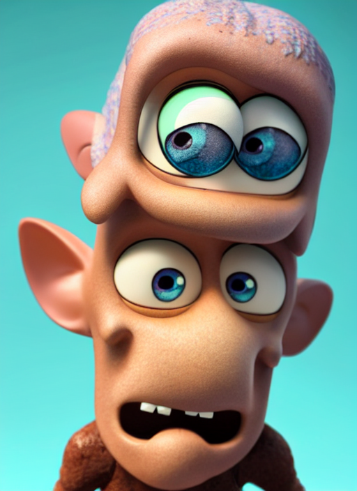KREA AI - handsome squidward as nendoroid in the croods movi...