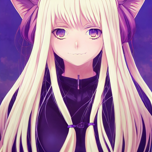 KREA AI - anime portrait of Jeff Bezos as an anime cat girl ...