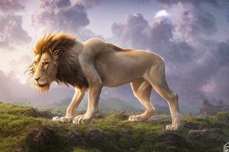 KREA AI - the legendary island sized lion goat hybrid, made ...