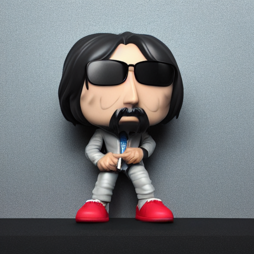 Krea Ai Funko Pop Of Keanu Reeves Product Shot Macro Hy