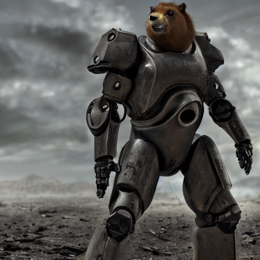KREA AI - photorealistic anthropomorphic capybara, wearing b...