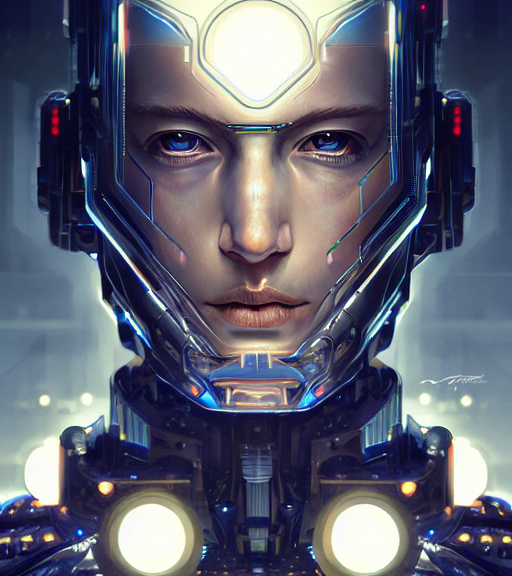 KREA AI - symmetry ( badass ) cyberborg mark zuckerberg ultr...