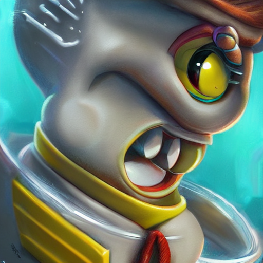 KREA AI - spongebob by artgerm, highly detailed, concept art...