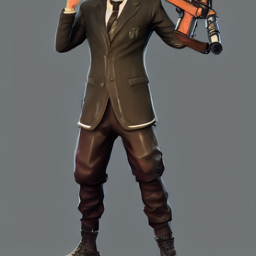 KREA AI - sherlock in fortnite, character render, full body ...
