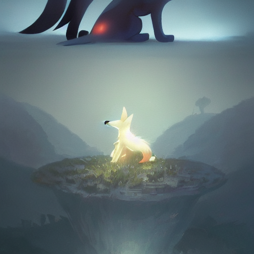 KREA AI - obsidian carbuncle, concept art, artstation, makot...