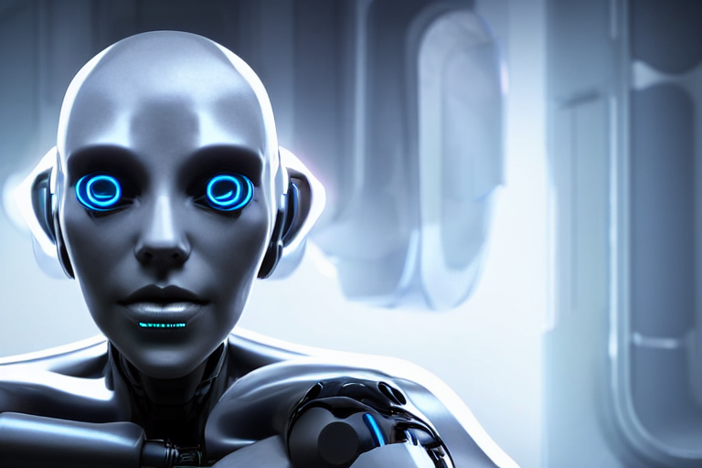 KREA AI - cyberpunk alien concept inspired female robot, fut...