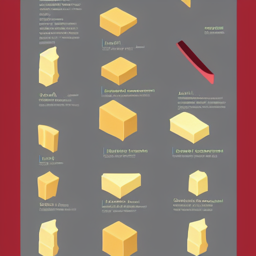KREA AI - isometric layers of swiss cheese, infographic, tec...