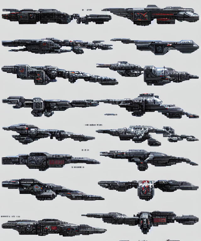 KREA AI - 2 d shooter game concept art sprite sheet!!!, robo...