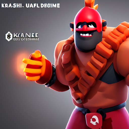 KREA AI - kane, clash royal style characters, unreal engine ...