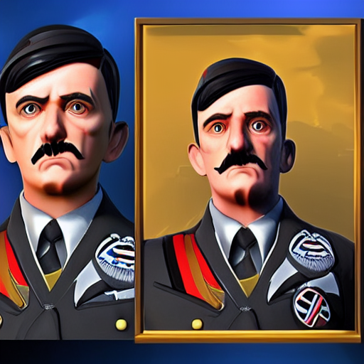 KREA AI - Adolf Hitler in Fortnite 4K detailed super realist...