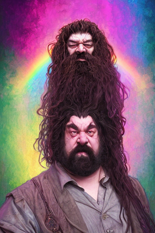 Krea Ai Portrait Of Hagrid As Delirium Of The Endless The