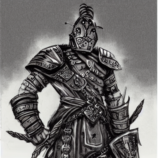 KREA AI - a kislev warrior who is wearing iron gauntlets in ...